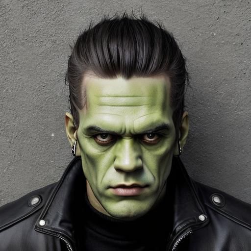 Mister Punk Rock Frankenstein #2 - AI Generated Artwork - NightCafe Creator