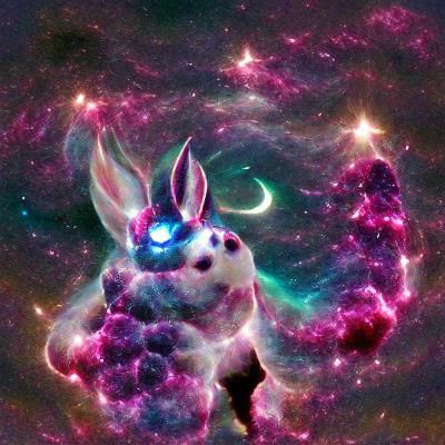 Cosmic bunny overlord - AI Generated Artwork - NightCafe Creator