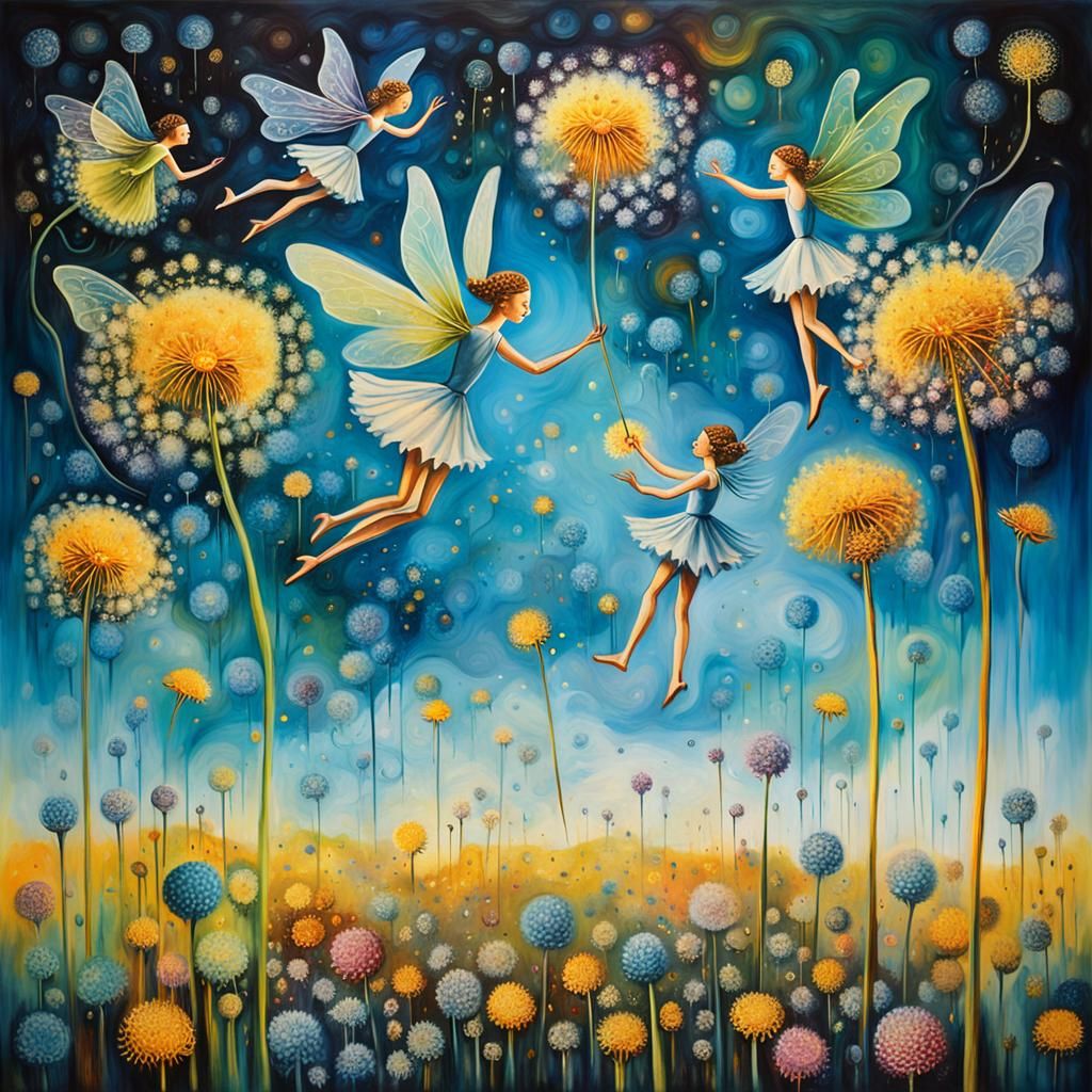 Digital watercolor Illustration of a Summerscape sunset in style of ...