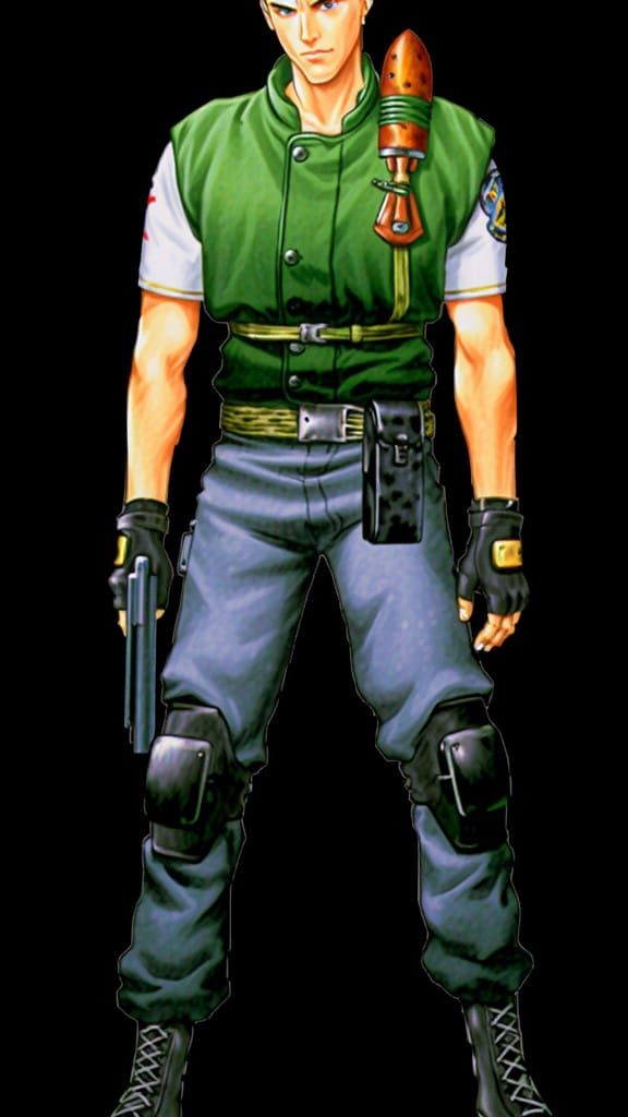 Gritty Chris Redfield Stands Ready in Abandoned Ma... - AI Art