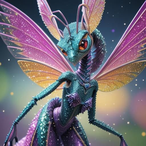 praying mantis creature - AI Generated Artwork - NightCafe Creator