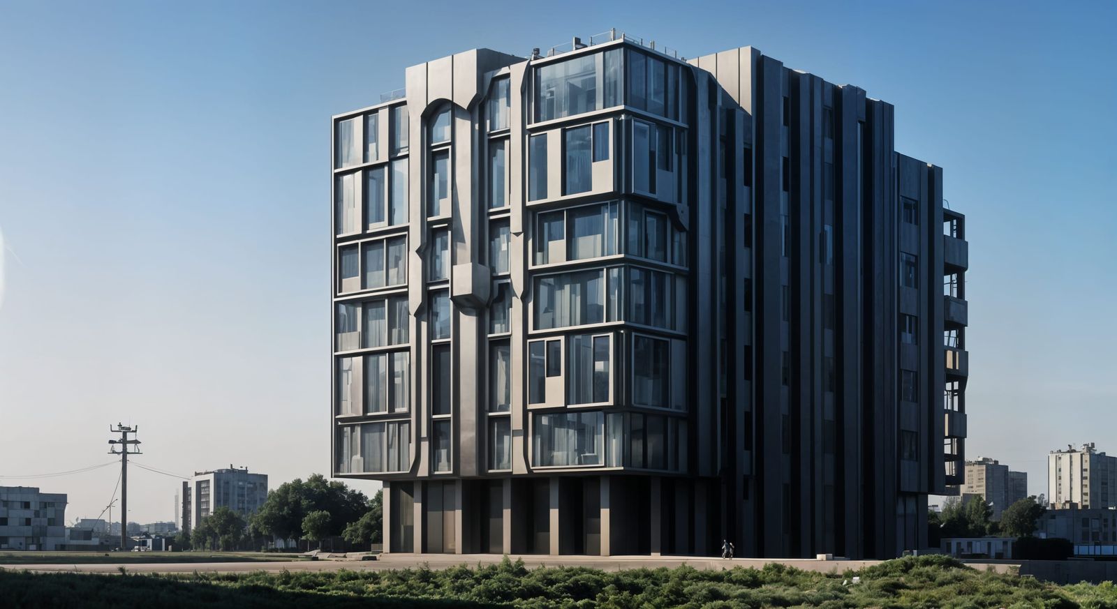 Prefab parasite building - Futuristic Parasitic Architecture