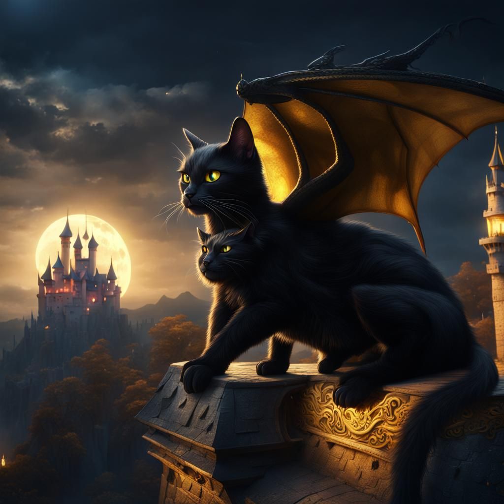 a black cat mutation - AI Generated Artwork - NightCafe Creator