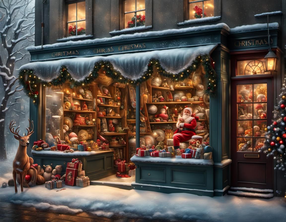 Magical Shop Window - AI Generated Artwork - NightCafe Creator