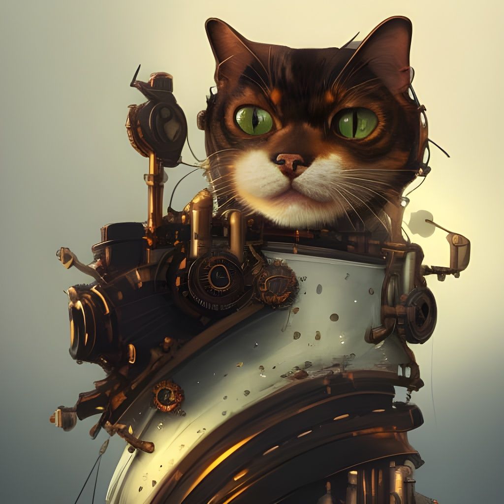 Steamcat - AI Generated Artwork - NightCafe Creator