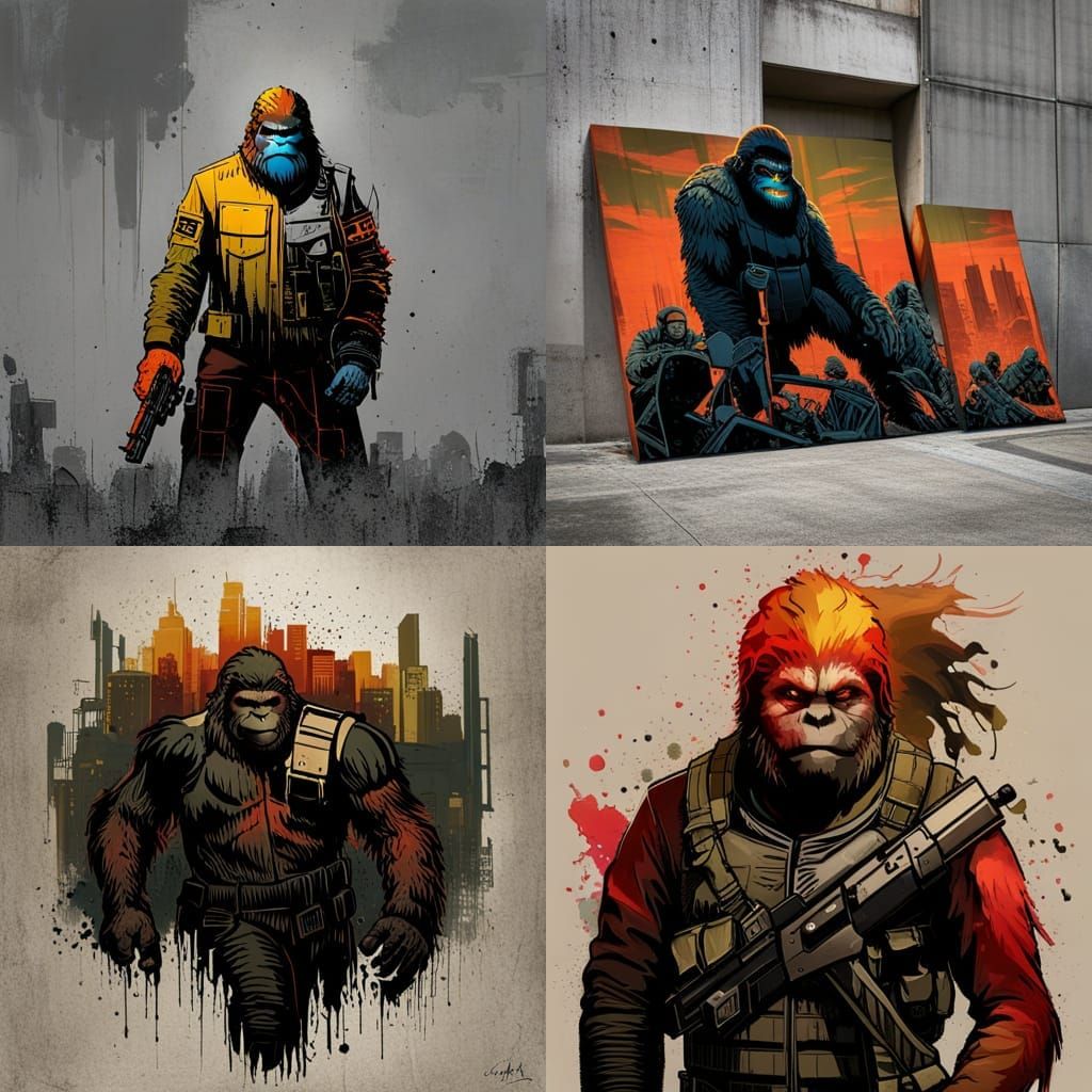 Tactical Bigfoot - AI Generated Artwork - NightCafe Creator