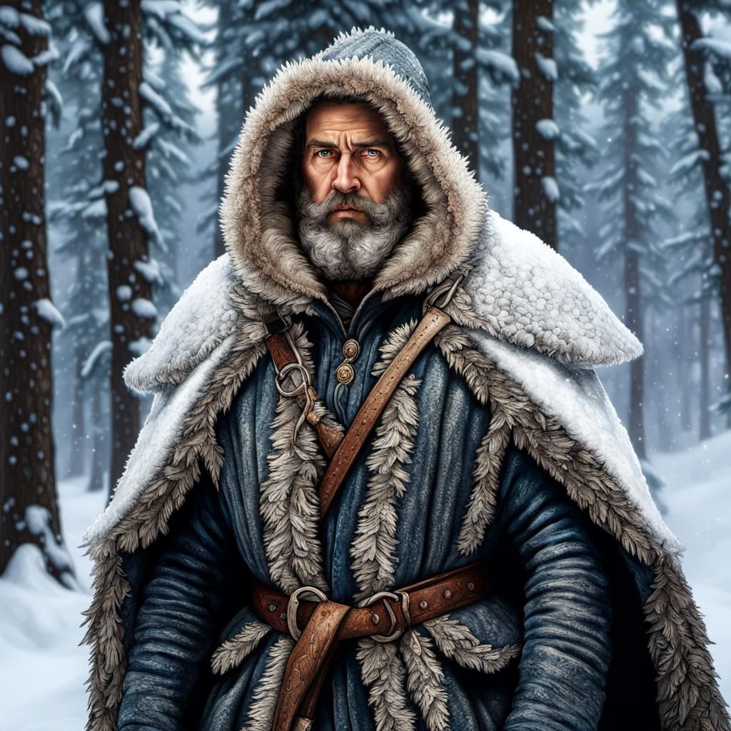 Trapper in winter - AI Generated Artwork - NightCafe Creator