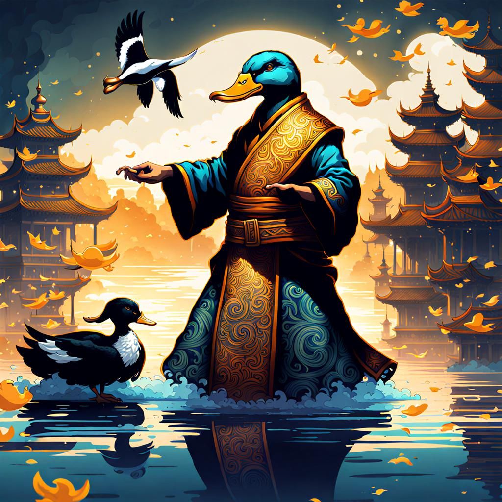 Duck Monk - AI Generated Artwork - NightCafe Creator