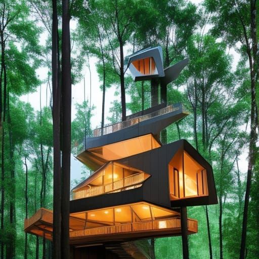 TreeHouse - AI Generated Artwork - NightCafe Creator