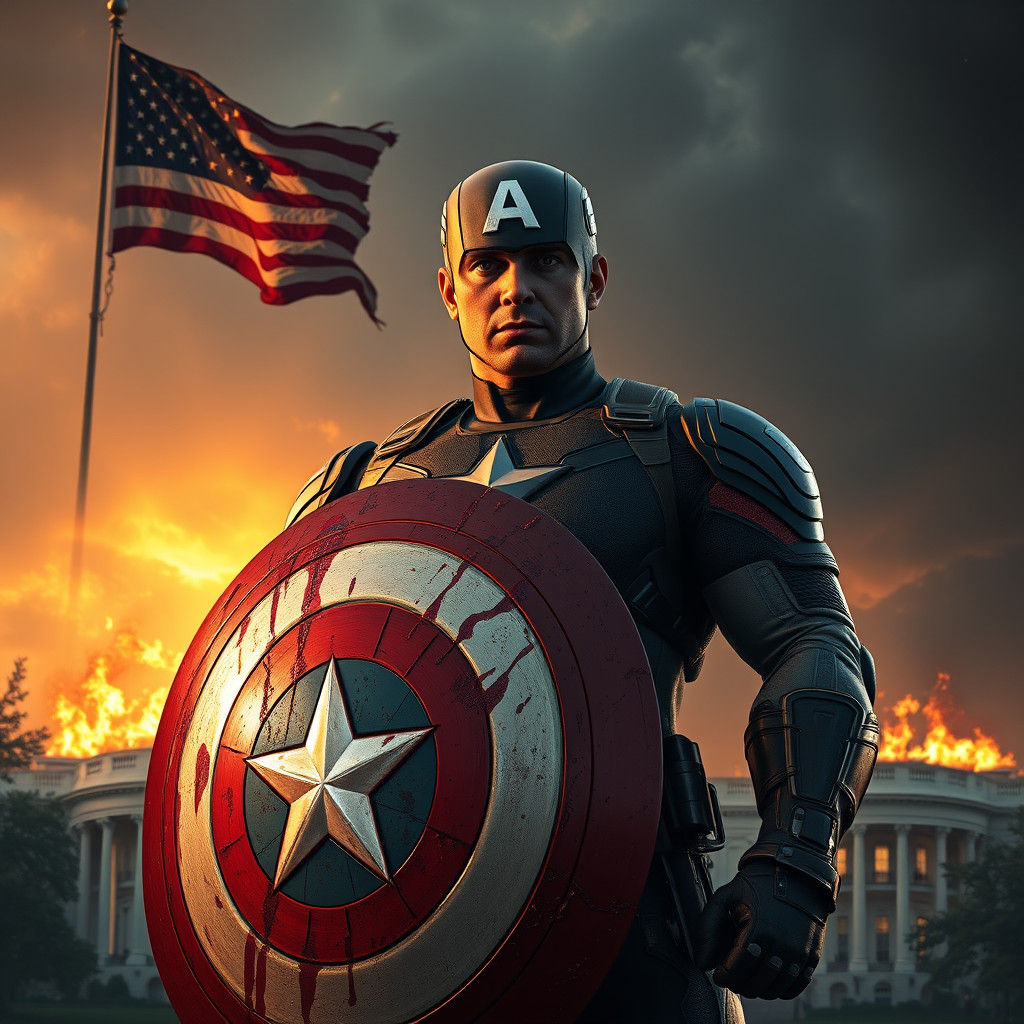 Captain America and the Burning White House