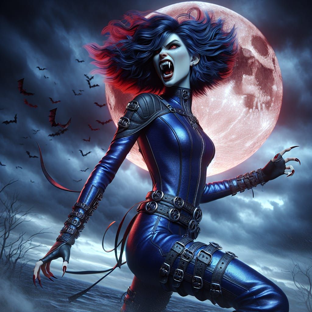 The image is of a deadly evil vampire . The deadly evil female vampire ...