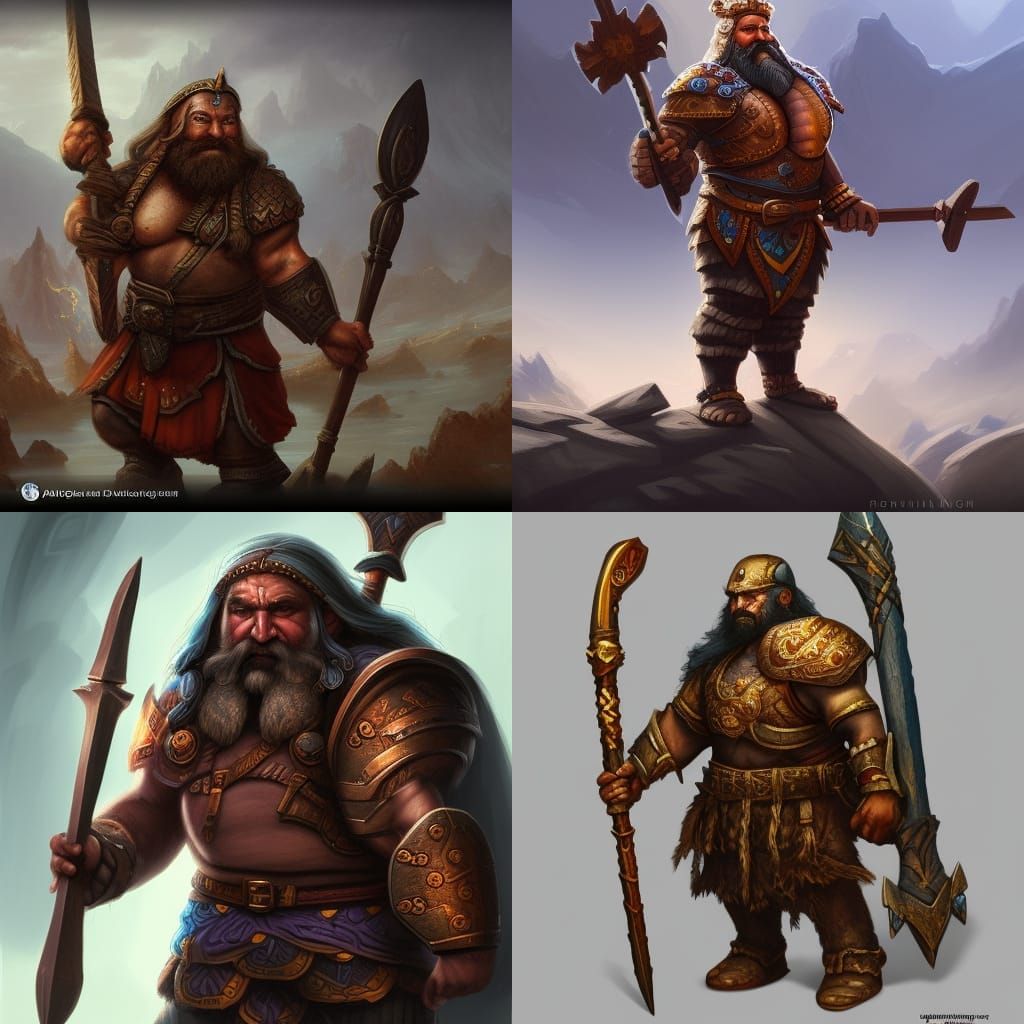 Drunk Dwarven Warrior with Axe - AI Generated Artwork - NightCafe Creator