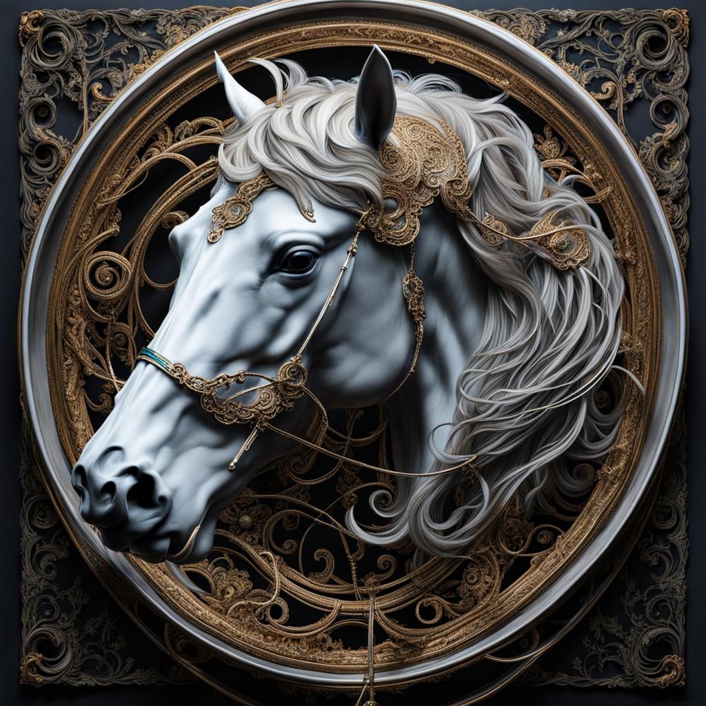 Rococo Horse - AI Generated Artwork - NightCafe Creator