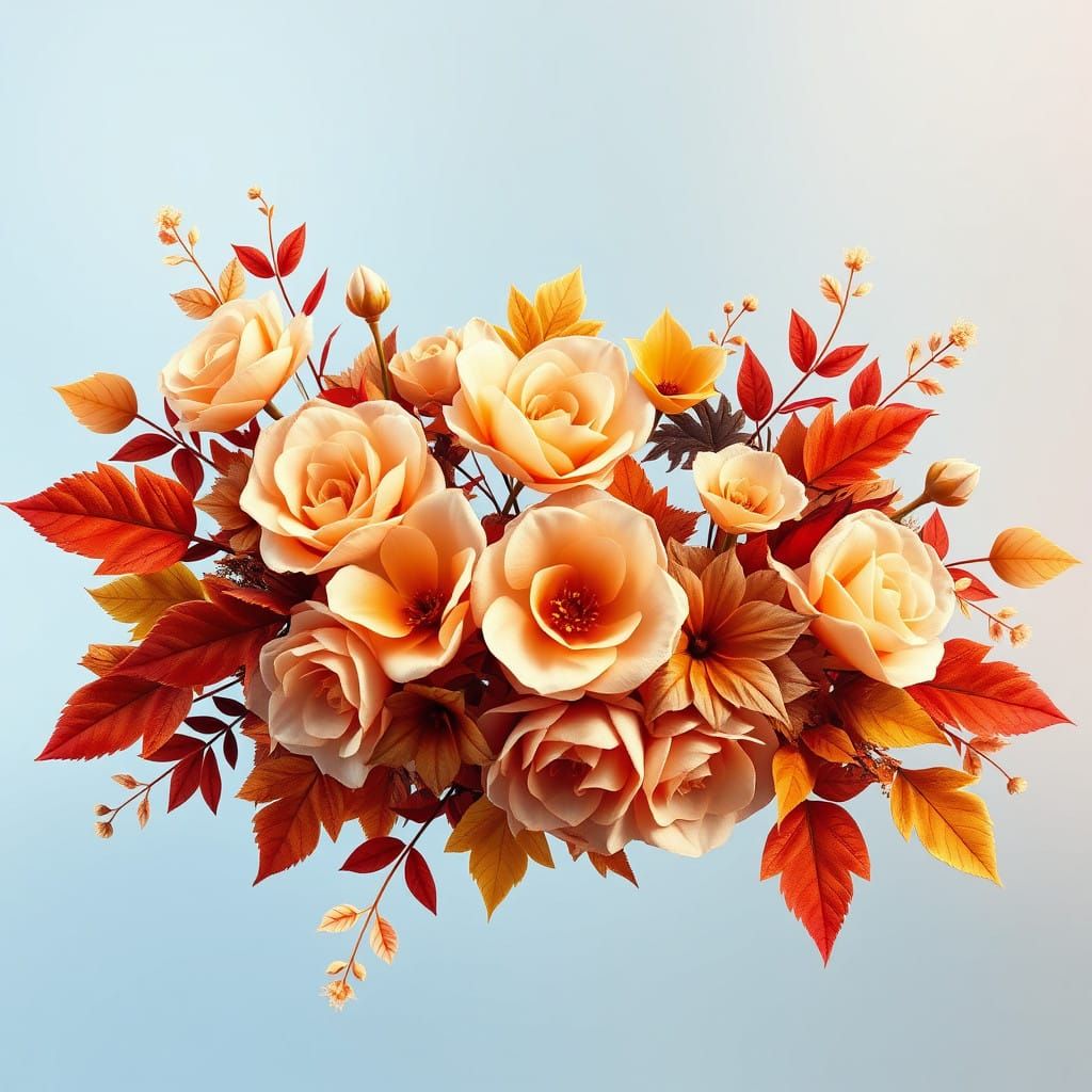 Charming Fairytale warm floral wreath arrangement with whimsical ...