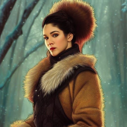 Winter Royalty Raya I - AI Generated Artwork - NightCafe Creator