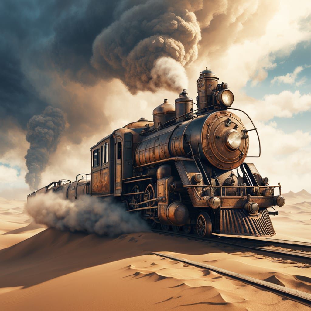 A colossal steam train - A colossal steam train