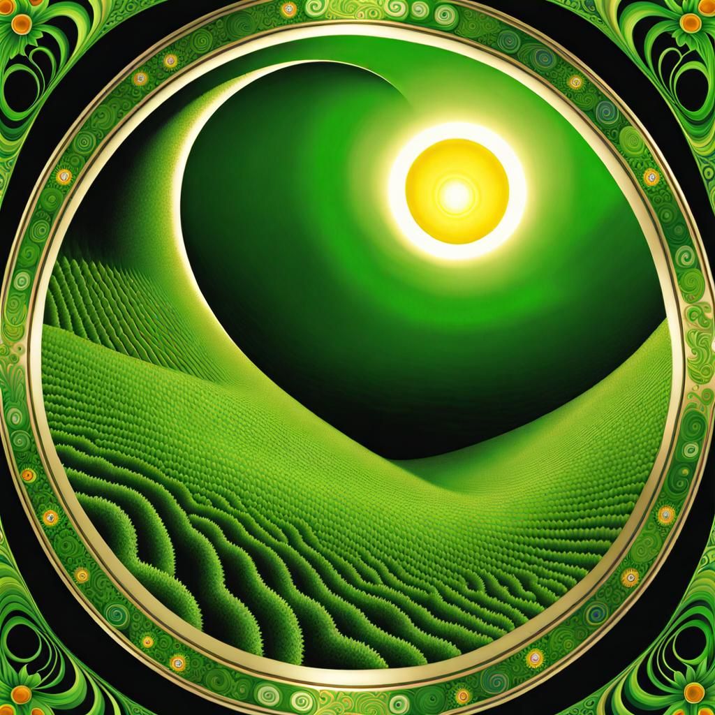 down Hyperbolic Fractal rabbit Hole Spiral wonderland clocks rabbits ...