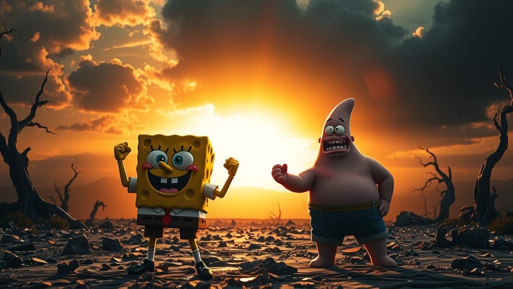 Spongebob and Patrick realistic - Spongebob and Patrick Read...