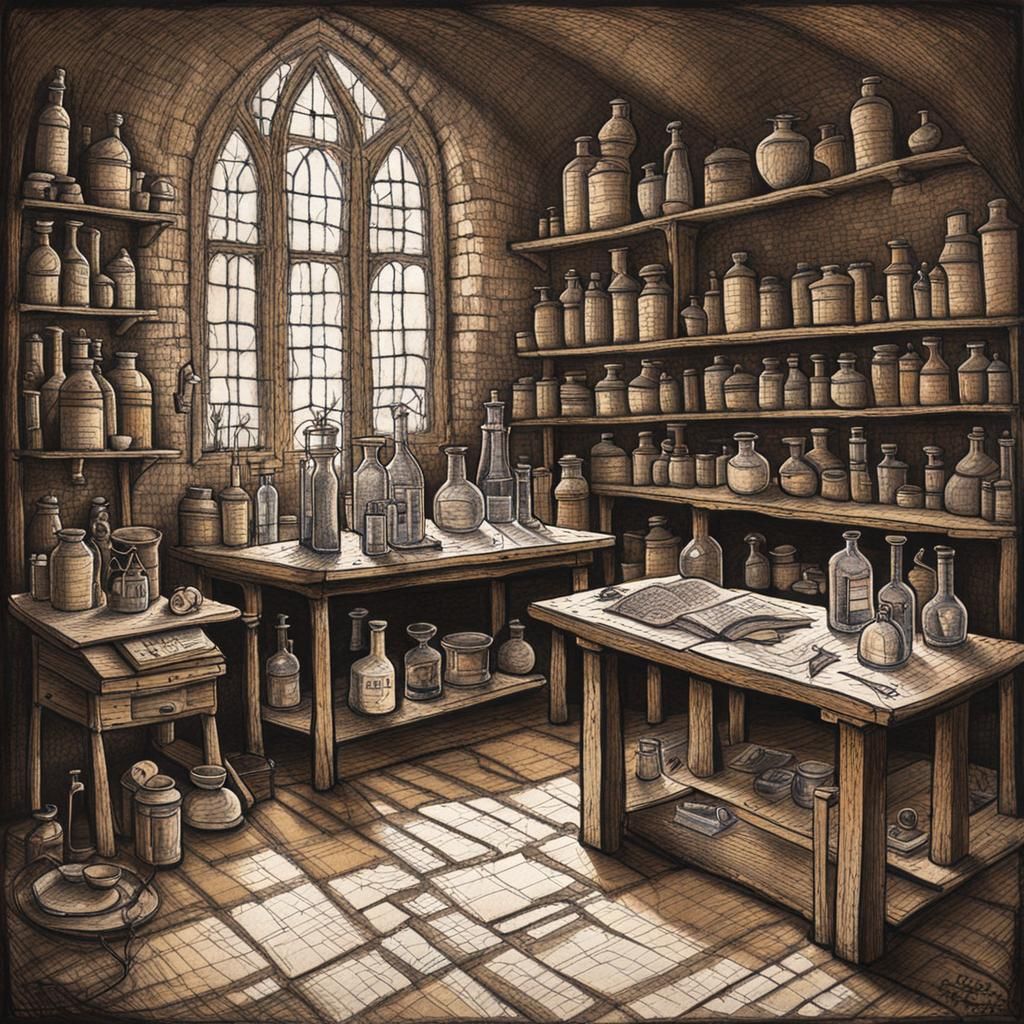 Alchemy, the start of science - AI Generated Artwork - NightCafe Creator