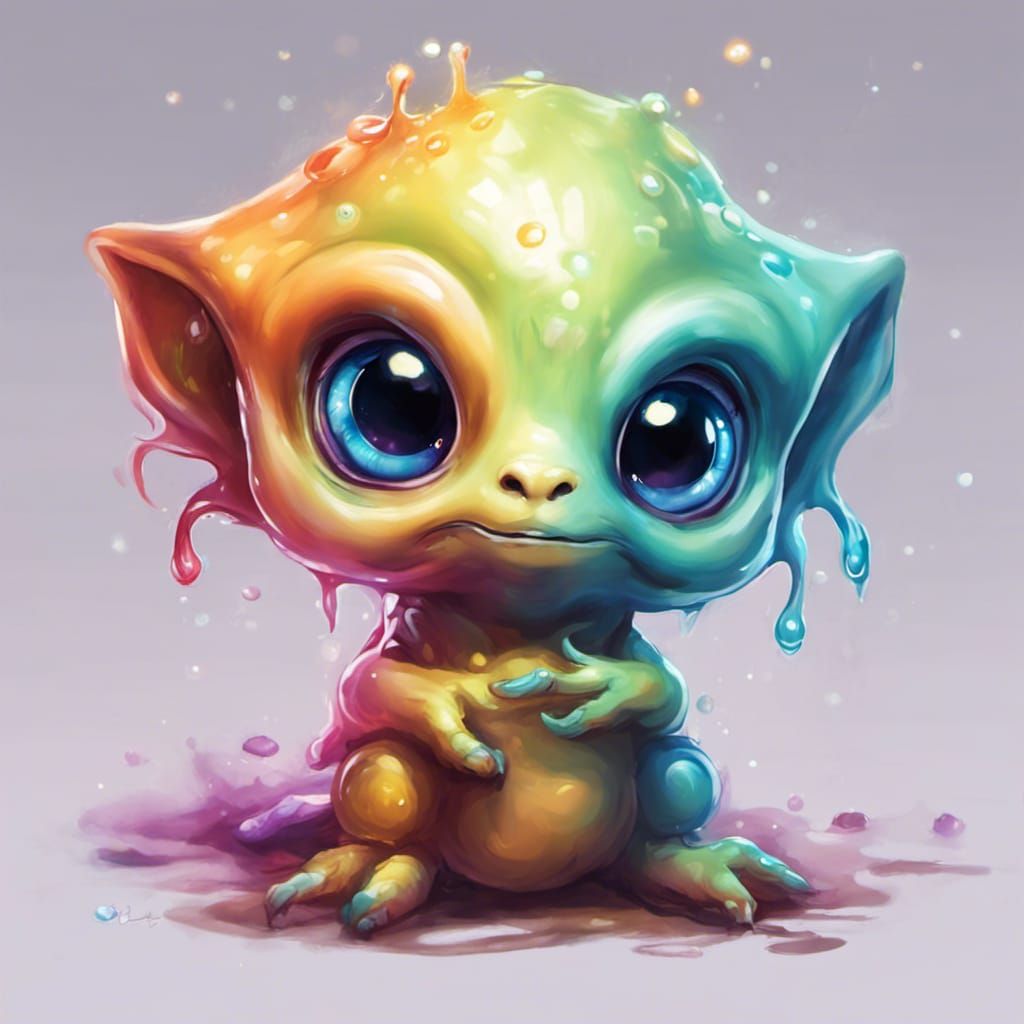 Melty alien - AI Generated Artwork - NightCafe Creator