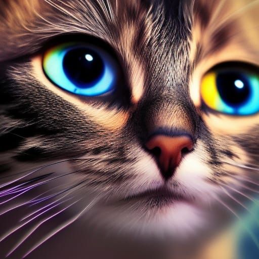 cute cat - AI Generated Artwork - NightCafe Creator