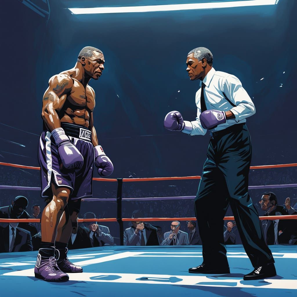 Mile tyson fighting Barack Obama - Epic Boxing Showdown in ...