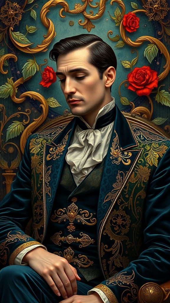 Inverted Introvert WLOP contrasting colors tetradic colors deep color ...