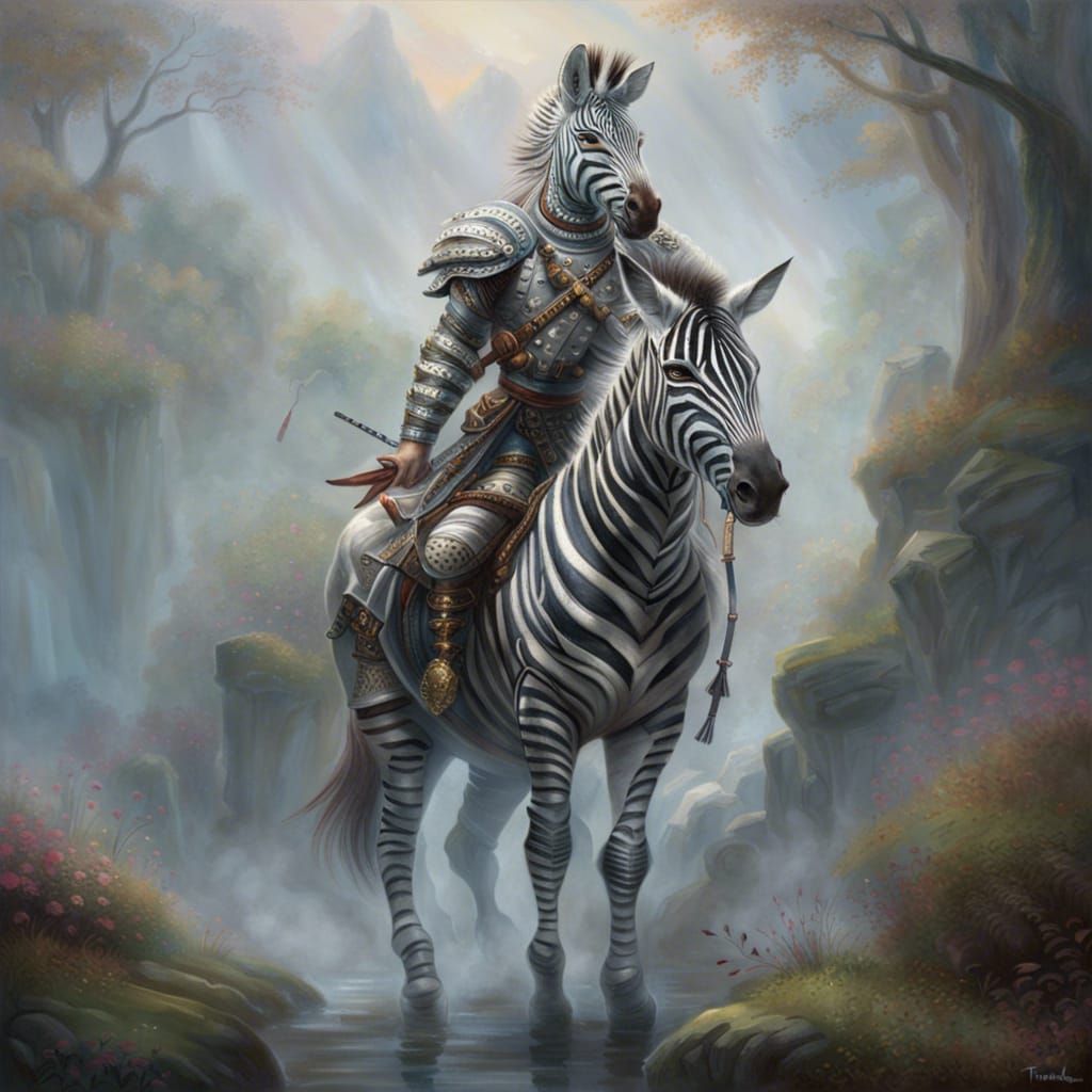 Technically a Centaur riding a Zebra. Did I win?? - AI Generated ...