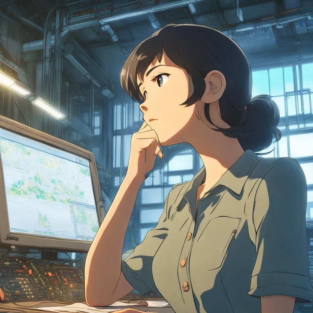 Thinking Girl 1 - AI Generated Artwork - NightCafe Creator