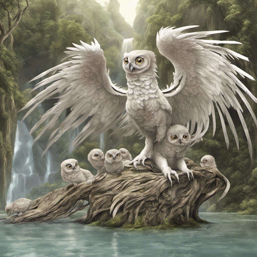 "Don't Fall In The Water", said Mama Owl: 4D SRANGE_FRACTAL_WATERFALLS ...