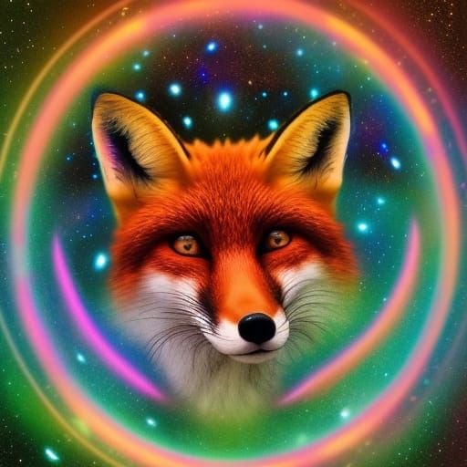 fox galaxy - AI Generated Artwork - NightCafe Creator