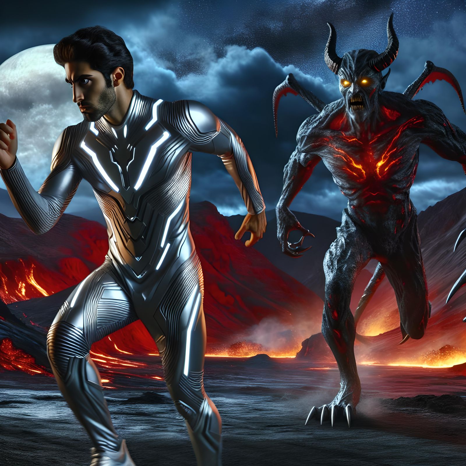 Running With The Devil - AI Generated Artwork - NightCafe Creator