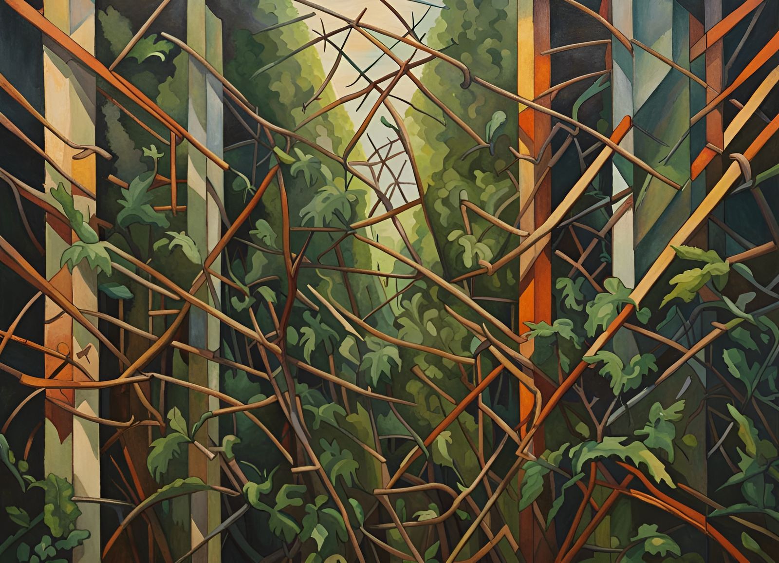 Wall of Brambles - AI Generated Artwork - NightCafe Creator