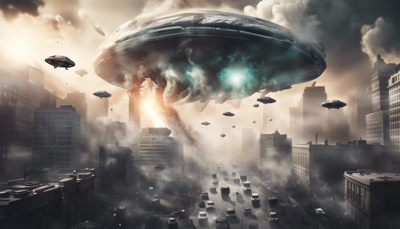 Alien Invasion 04 - AI Generated Artwork - NightCafe Creator