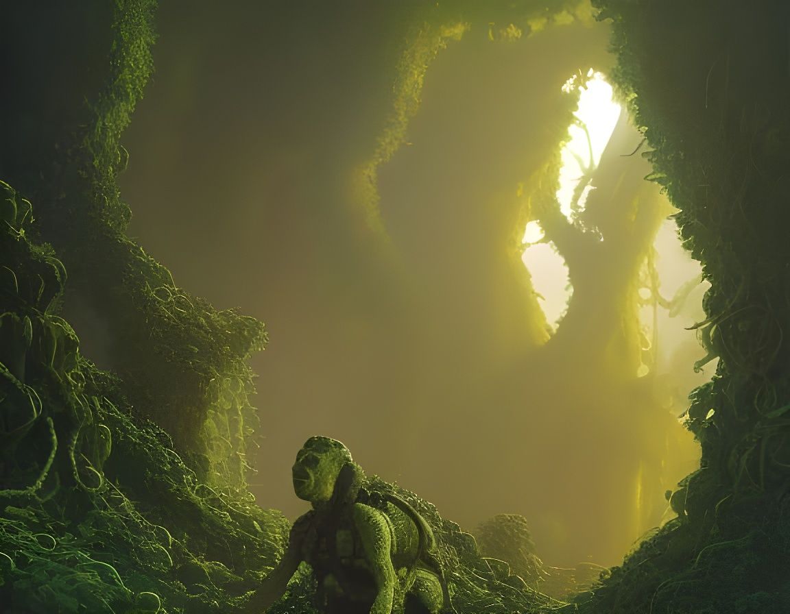 Alien Vines - AI Generated Artwork - NightCafe Creator