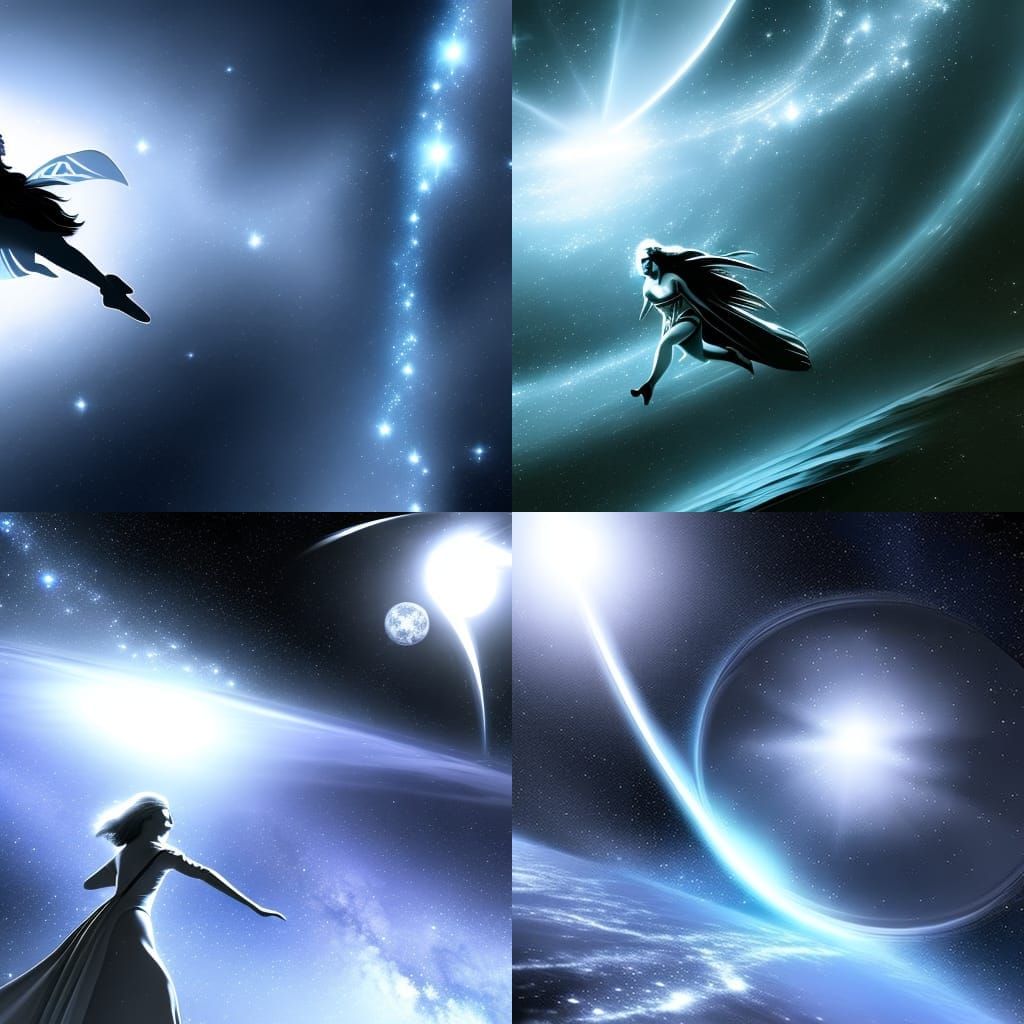 Heavenly Space Fairies - AI Generated Artwork - NightCafe Creator