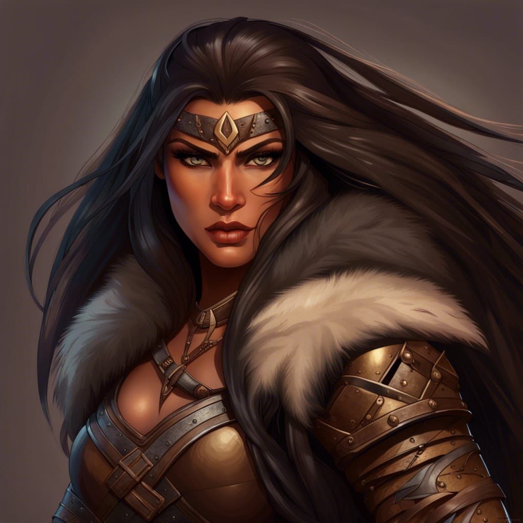 Barbarian Warrioress - AI Generated Artwork - NightCafe Creator