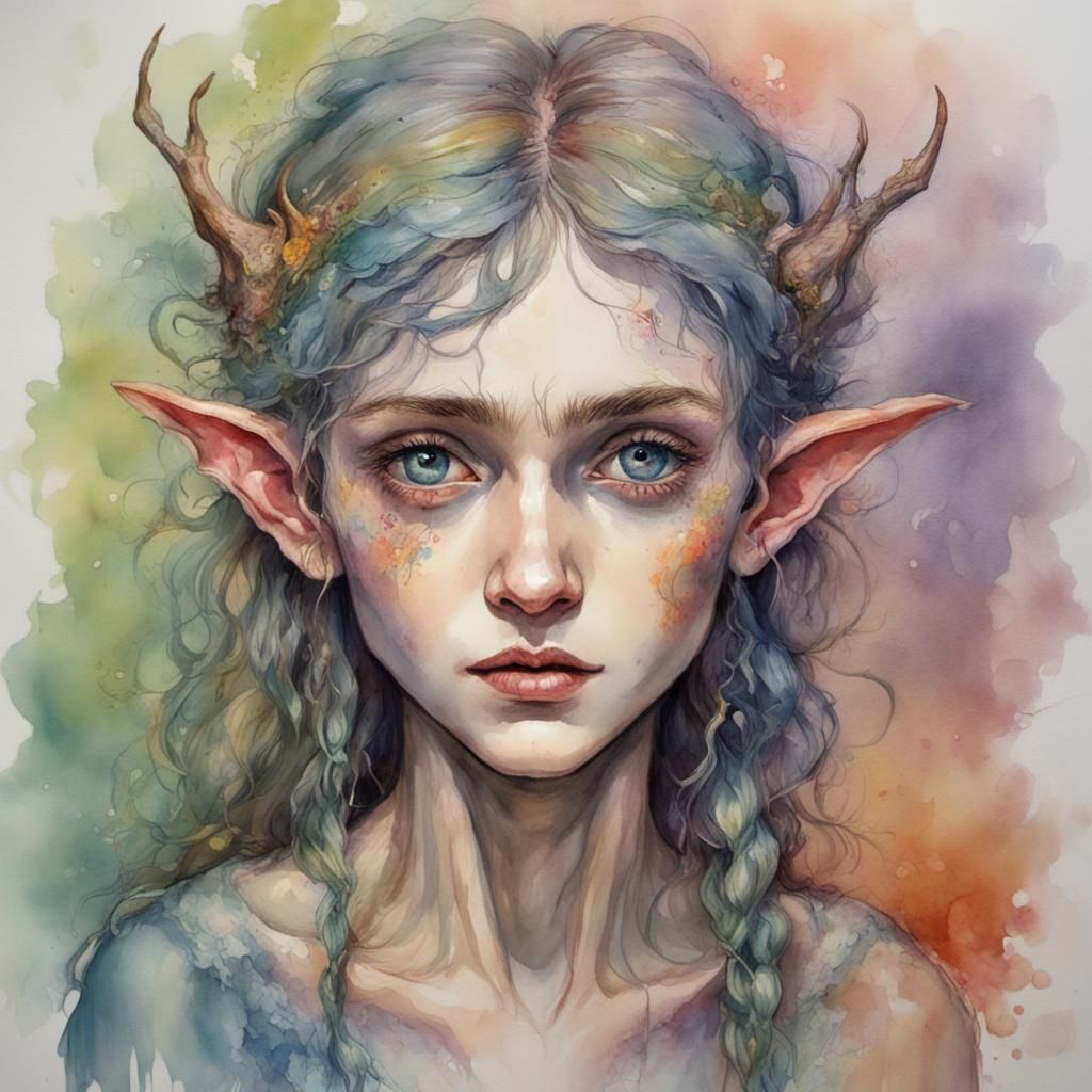 Elf portrait. - AI Generated Artwork - NightCafe Creator
