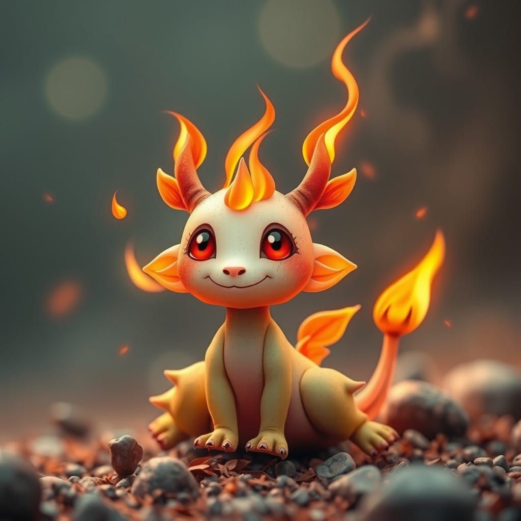 Floral Inferno Spirit Blazes with Fierce Delight - AI Art