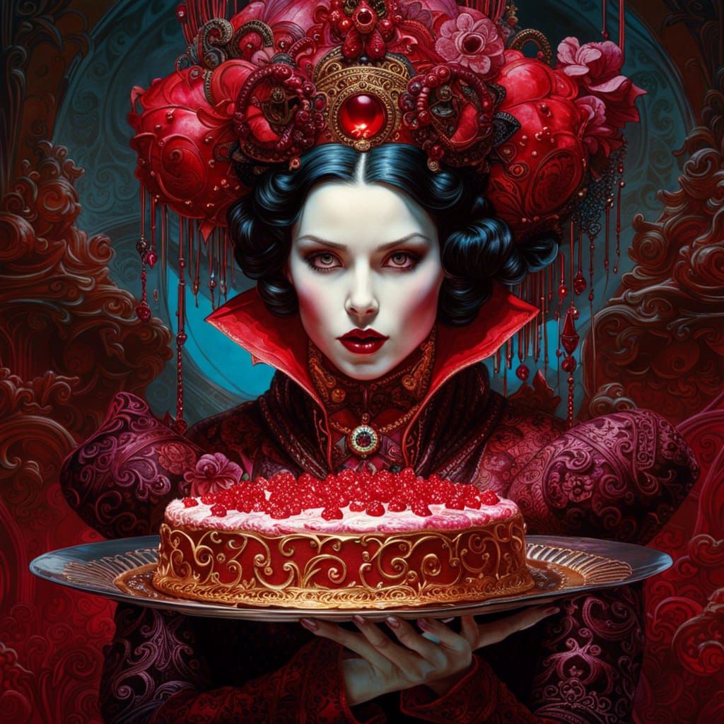 """Extremely detailed complex "shiny onxy ruby Filigree hot vampire ...