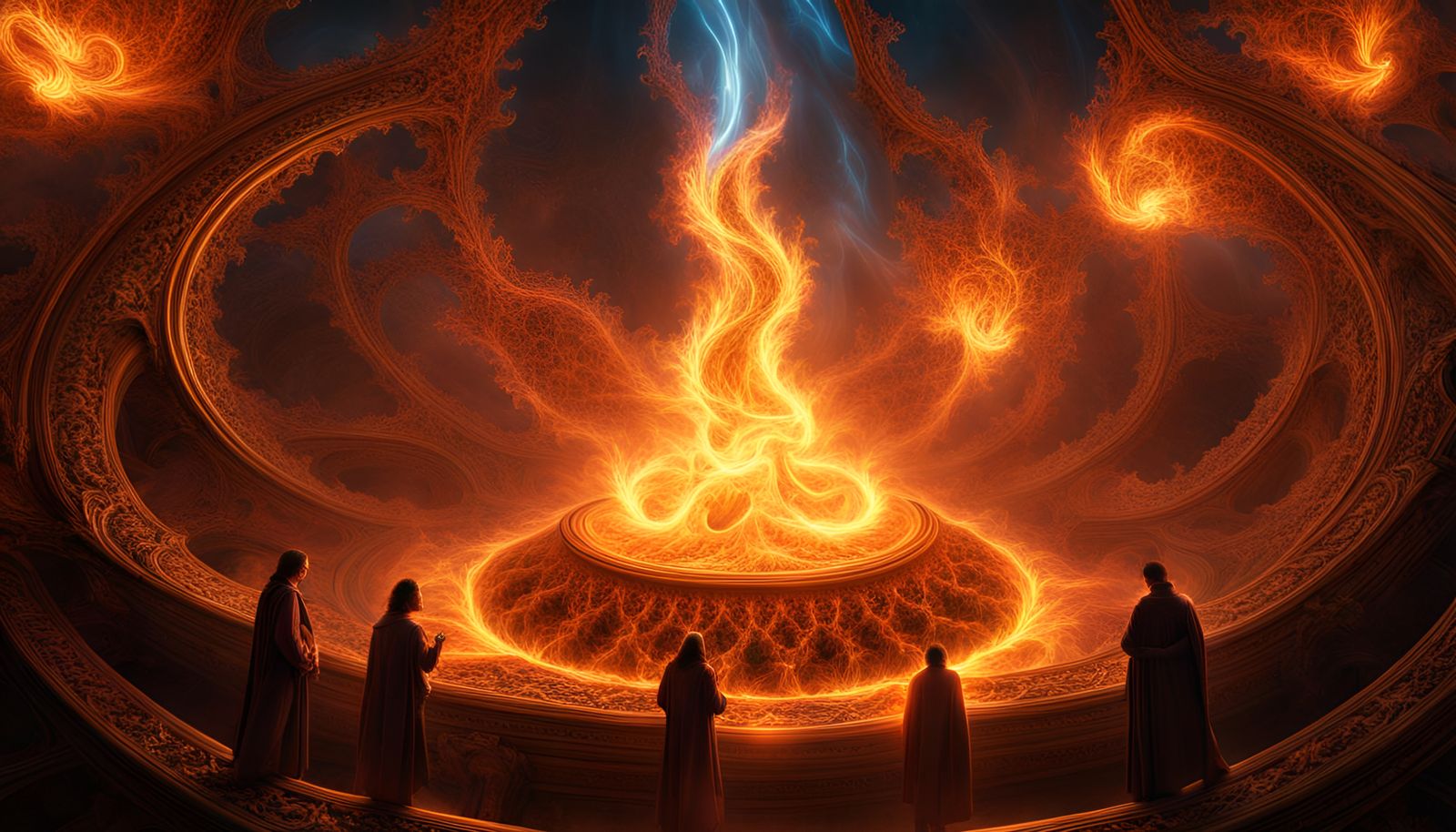 The Magic Torch shines brightly in the Temple of Sorcery - AI Generated ...