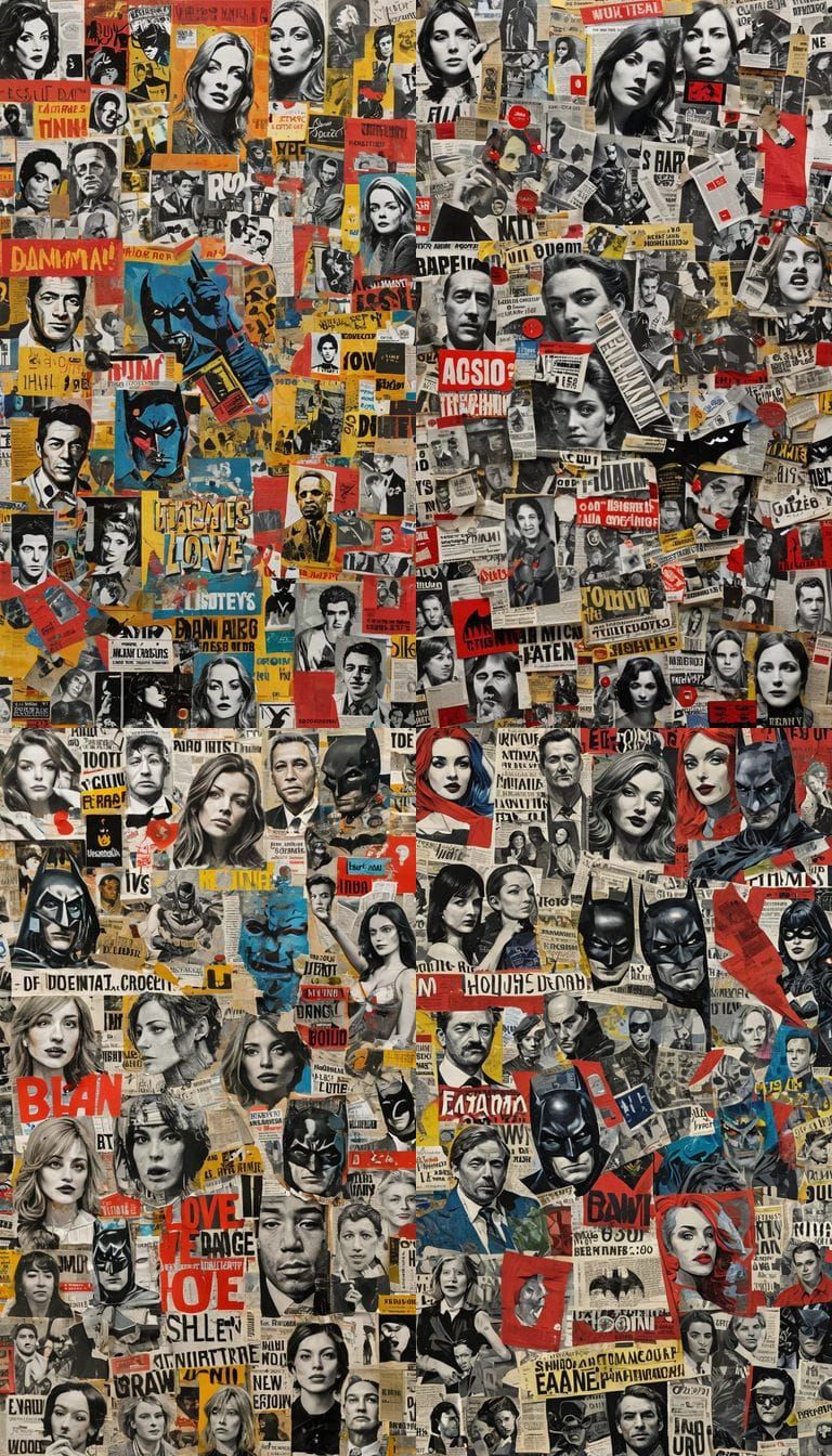 Densely Packed Collage Artwork in 8K Resolution - AI Art