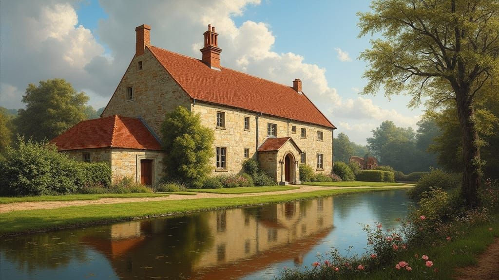 A Beautiful Monastery 2 - Elegant Monastery Landscape in Ea...