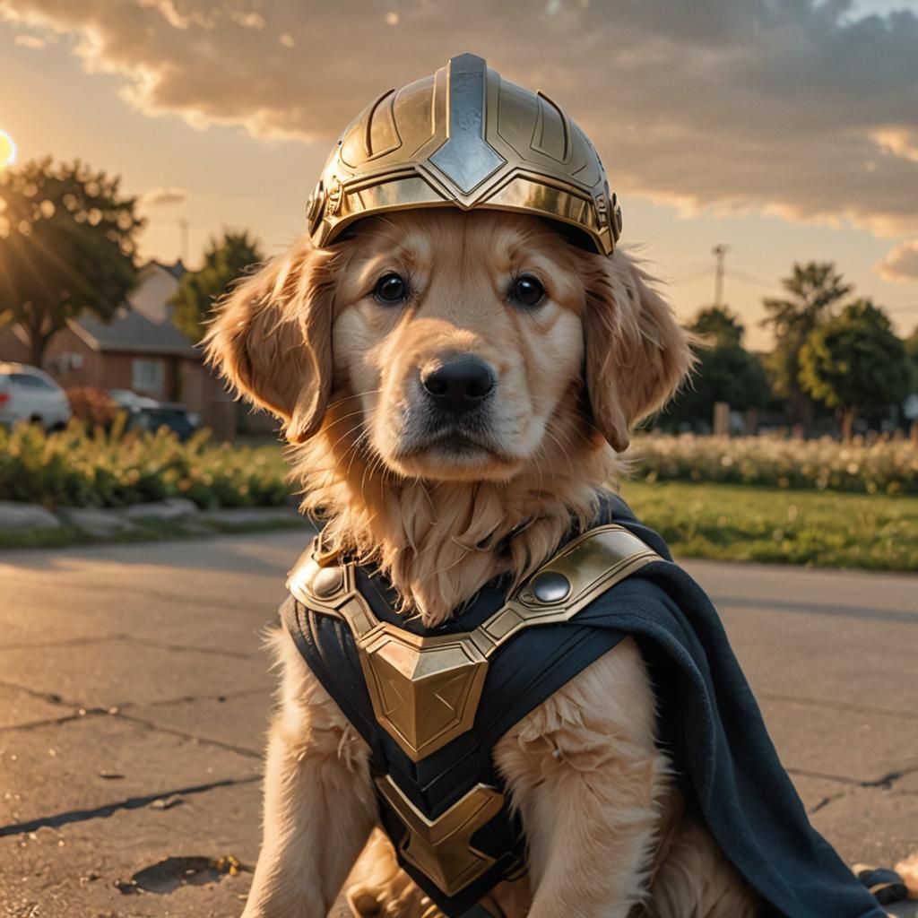 Golden retriever Thor - AI Generated Artwork - NightCafe Creator
