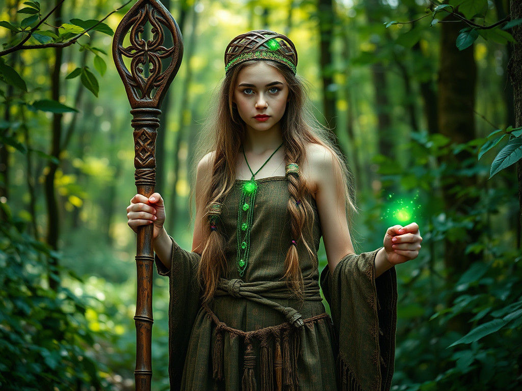 beautiful druid witch - beautiful druid witch