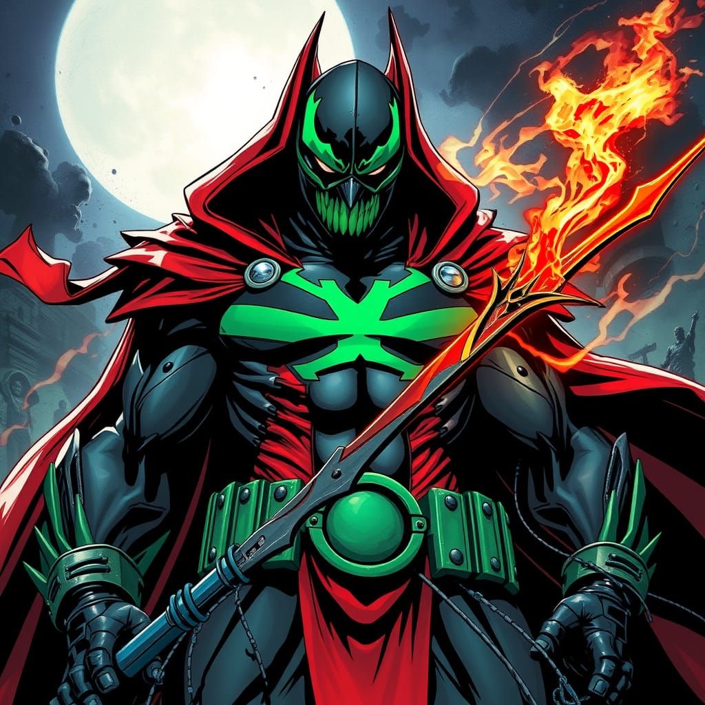 Flame Sword Hex Lord - Epic Anime Lord Wields Flame Sword in...