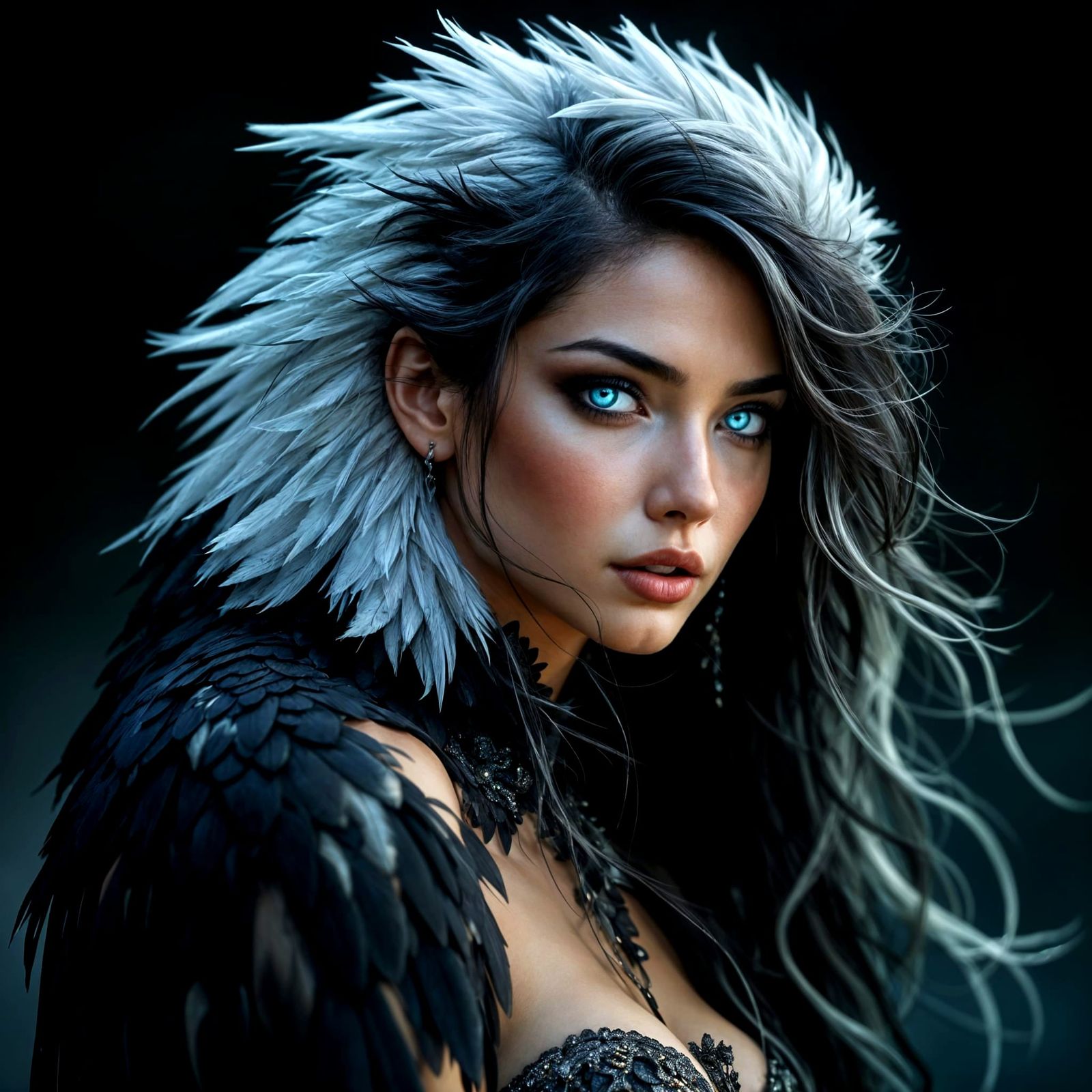 Feathered Beauty - Ethereal Eagle Maiden