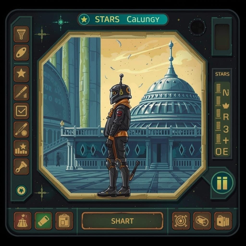 Retro Sci-Fi RPG - Vintage Futuristic Role Playing Game