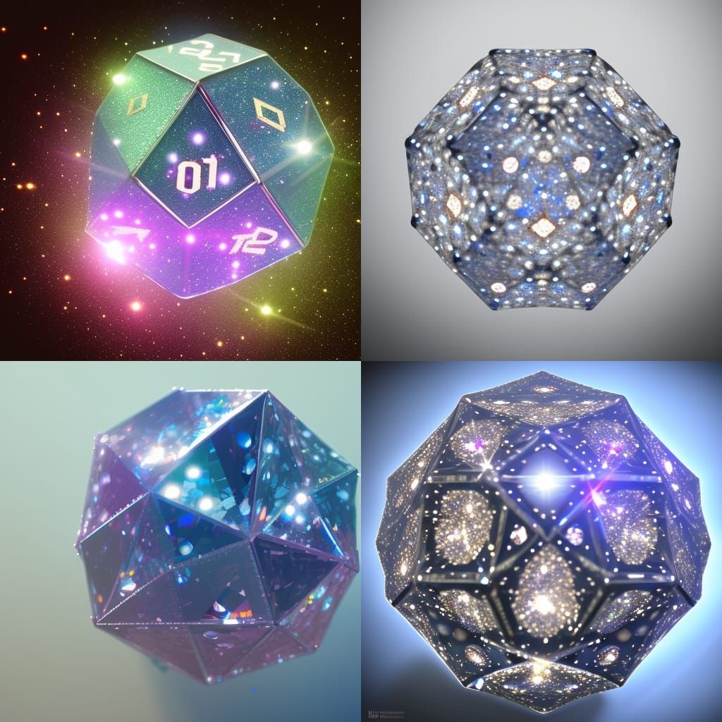Expensive shiny sparkly diamond gem, dodehedron,d20, accurate, concise ...