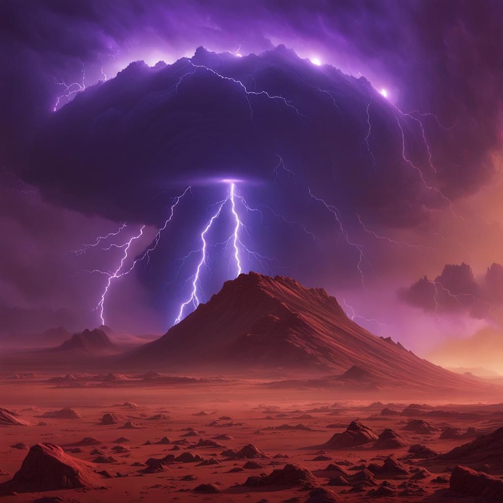 Mars Storm - AI Generated Artwork - NightCafe Creator